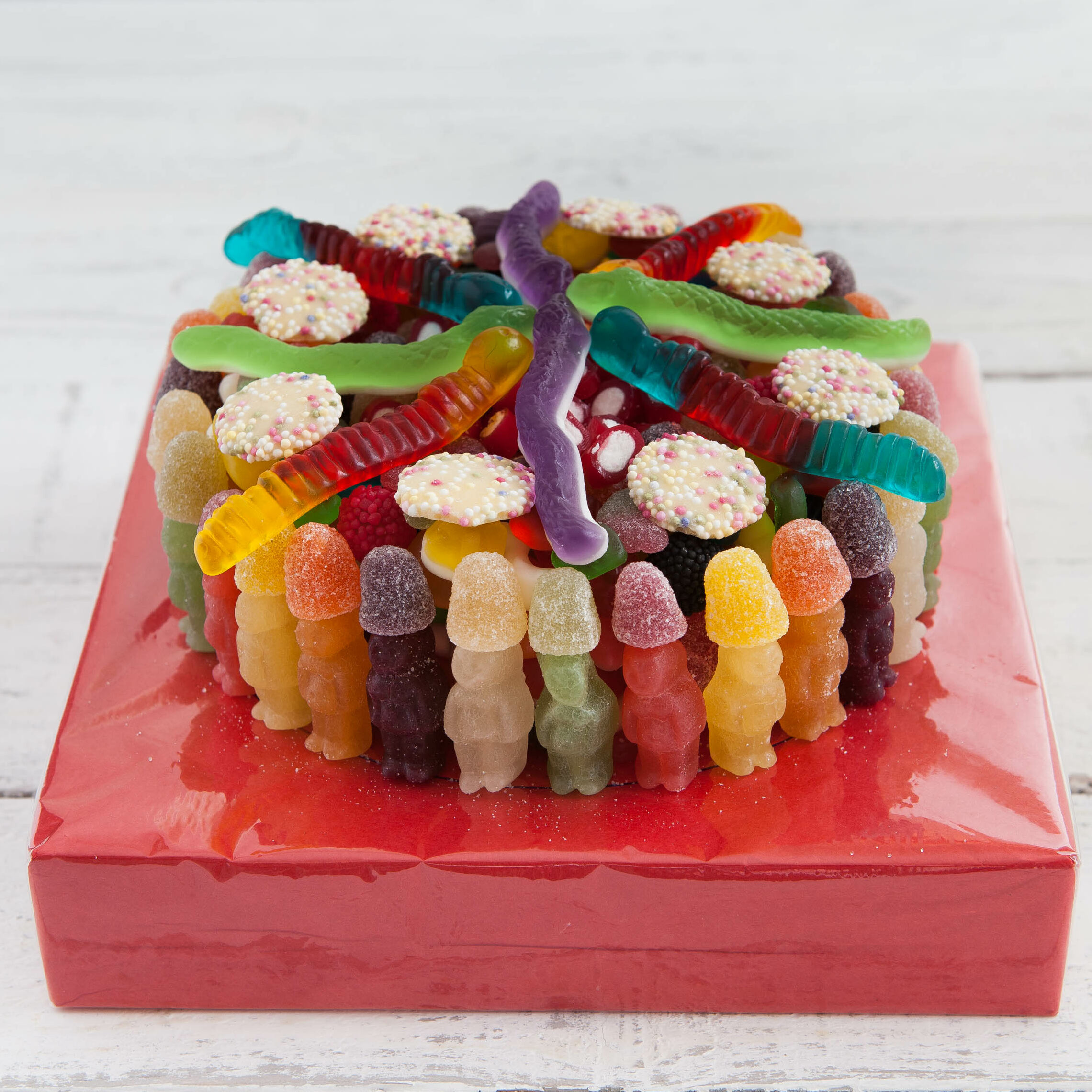Handmade Jelly Baby with Hats Sweet Cake - Hamptons Sweet Cakes